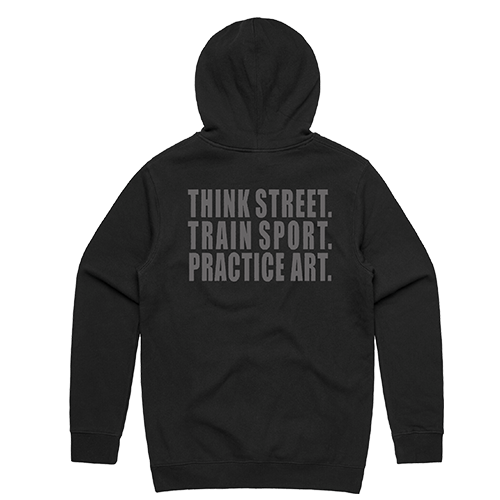 Chris Haueter's "Think Street" Fleece Hoodie by Combat Base